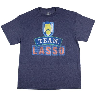 Ted Lasso Mens' Team Lasso Distressed Adult Graphic Print T-shirt, M ...