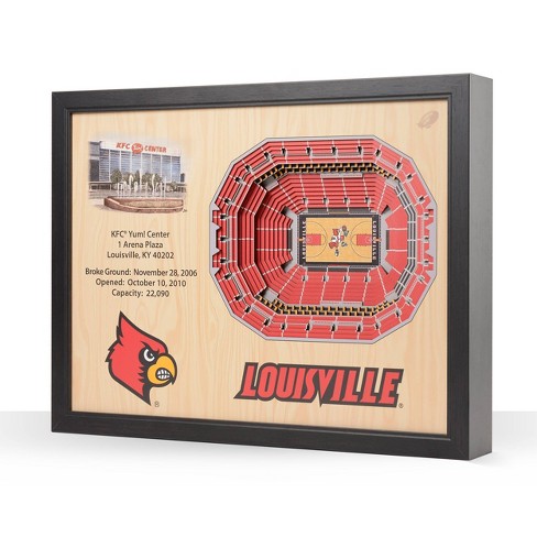 Ncaa Louisville Cardinals 25-layer Stadiumviews 3d Wall Art : Target