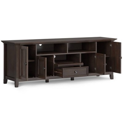 72" Halifax Wide TV Stand for TVs up to 80" Brunette Brown - WyndenHall ...