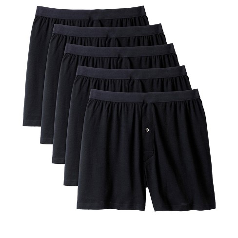 Kingsize Men's Big & Tall Cotton Boxers 5-pack - 8xl, Black : Target