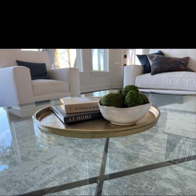 17.6" Round Aluminum Tray Gold - Threshold™ : Target