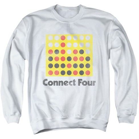 Connect Four Classic Logo Distressed Unisex Adult Crewneck Sweatshirt ...
