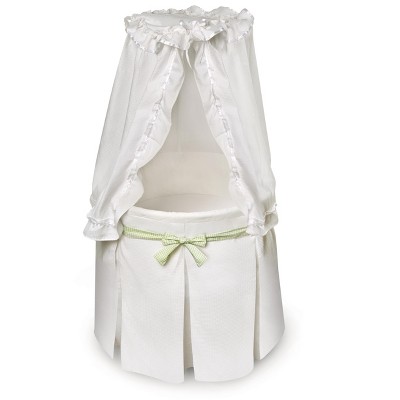 Badger Basket Empress Round Baby Bassinet With Canopy : Target