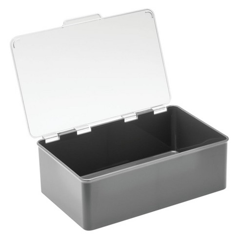 Mdesign Plastic Stackable Household Storage Container With Lid : Target