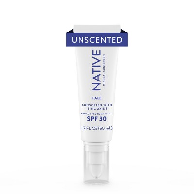 Native Mineral Sunscreen - Unscented - Spf 30 - 5 Fl Oz : Target