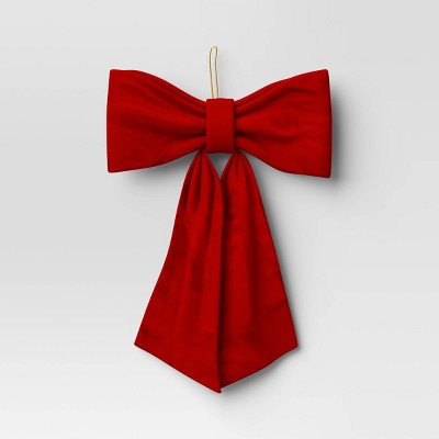 8ct 4.5in Velvet Christmas Bow Red - Wondershop™ : Target