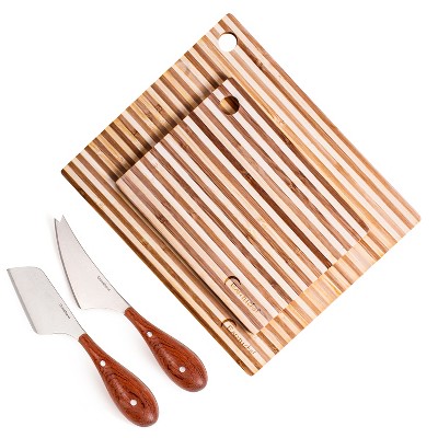 Twine Rustic Cheese Knife Set - Stainless Steel Knife Set - Charcuterie ...
