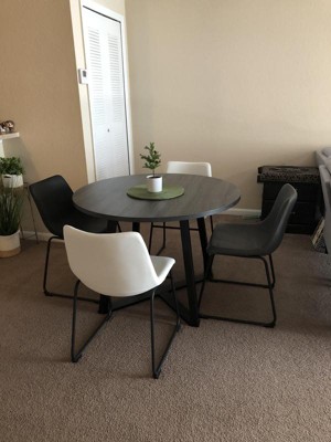 Centiar Round Dining Room Table Gray/black - Signature Design By Ashley ...