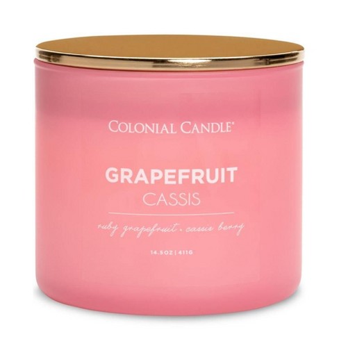 3-wick 14.5oz Jar Candle Pop Of Color Collection Grapefruit Cassis ...