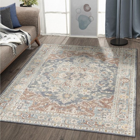 Luxe Weavers Pastel Floral Pattern Multi 9x12 Area Rug : Target
