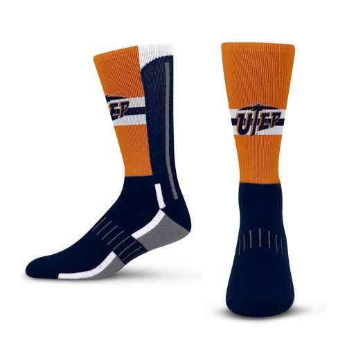 Ncaa Utep Texas El Paso Miners Streak Team Color Crew Socks - L : Target