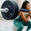 Safety Squat Bar - 700 lb Capacity, Shoulder & Neck Pad, 2 Locking ...