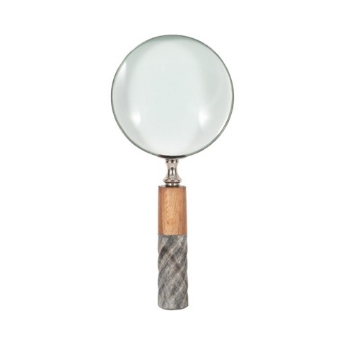 Sagebrook Home 4" Decorative Magnifying Glass - Contemporary Marble ...