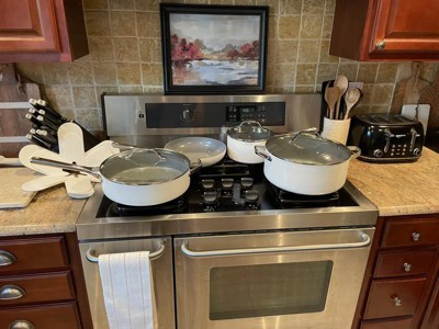 7pc Nonstick Ceramic Coated Aluminum Cookware Set - Figmint™ : Target