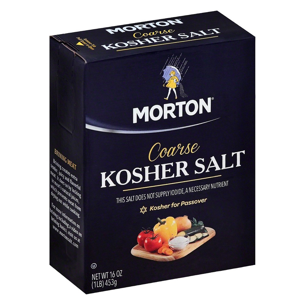 UPC 024600017077 - Morton Kosher Salt Coarse, 16 OZ (Pack of 12 ...
