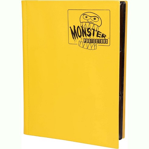 Monster Binder - 9 Pocket Trading Card Album - Matte Yellow - Holds 360 ...