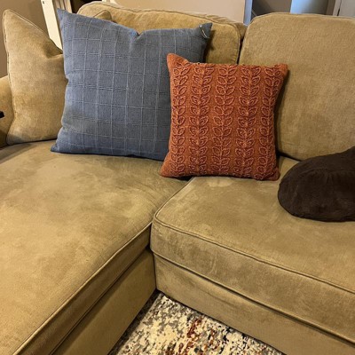 Woven Washed Windowpane Throw Pillow - Threshold™ : Target