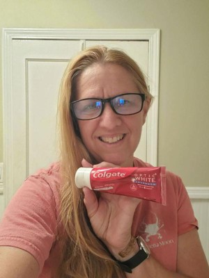 Colgate Optic White Advanced Teeth Whitening Toothpaste Sparkling White ...
