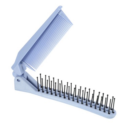 Unique Bargains Portable Folding Mini Hair Comb 1 Pc Blue : Target