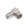 Cmple - 90° Right Angle F-Type Male to Female Adapter F81 Coaxial ...
