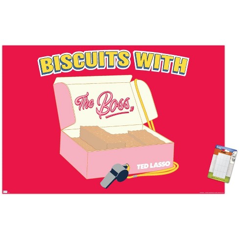 Trends International Ted Lasso - Biscuits With The Boss Unframed Wall ...