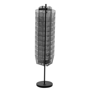 VEVOR Rotating Brochure Display Rack, 30 Pockets Mesh Magazine ...