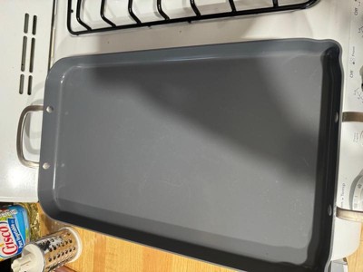 Calphalon Ceramic Double Griddle Silver Ash: Nonstick Double Burner ...