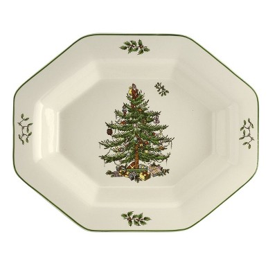 Spode Christmas Tree Rectangular Handled Dish - 15 Inch : Target