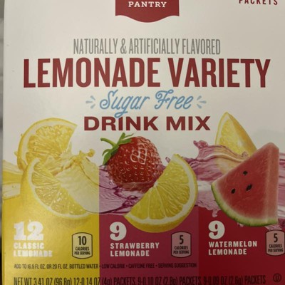 Lemonade Variety Sugar-free Drink Mix - 30ct - Market Pantry™ : Target
