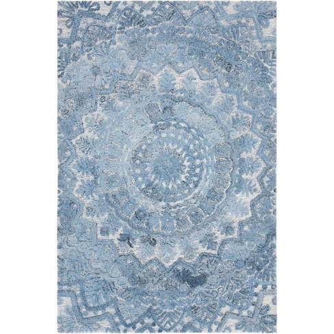 Marquee Mrq110 Hand Tufted Accent Rug - Blue/ivory - 2'3"x4' - Safavieh ...
