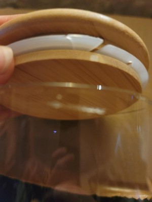 Joyjolt Glass Food Storage Jars Containers, Glass Storage Jar Bamboo ...