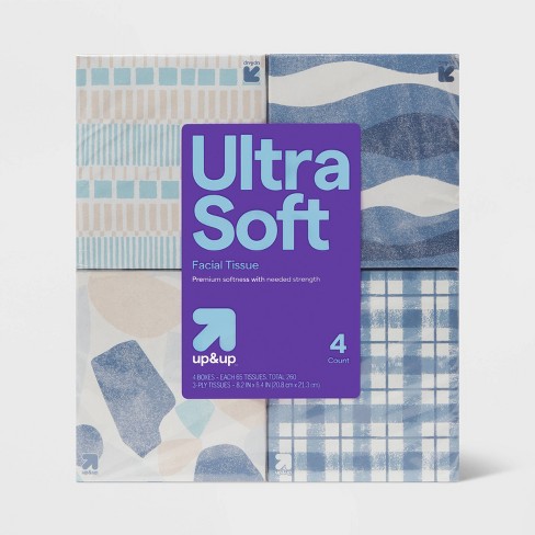Ultra Soft Facial Tissue - 4pk/65ct - Up&up™ : Target