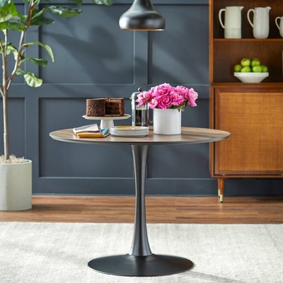 Kavitt Round Dining Table Marble/black - Angelo:home : Target