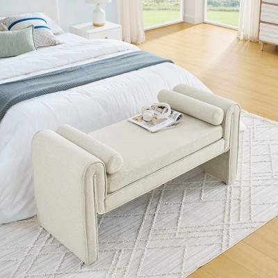 Myinda Bedroom Stool, Linen Stool, Large Space, 50.39 Inch, For Bedside ...