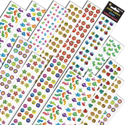Sandylion Jumbo Variety Assortment Sticker, Pack Of 980 (pack Of 2) : Target