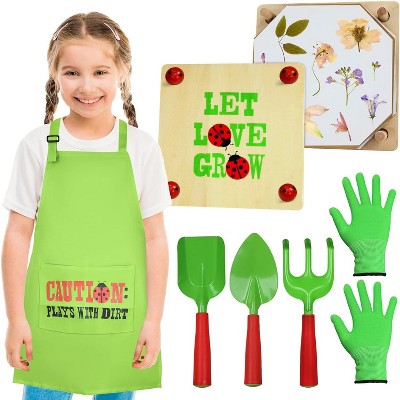 Litti City Gardening Pretend Play Set & Flower Press Kit - Green for ...