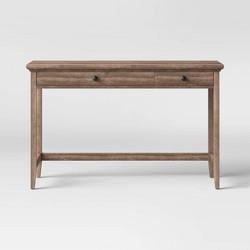 Kenton Wood Writing Desk With Drawers Black - Inspire Q : Target