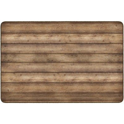 Flagship Carpets Industrial Chic Rustic Wood Area Rug : Target