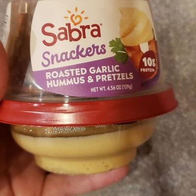 Sabra Roasted Garlic Hummus With Pretzels Snacker - 4.56oz : Target