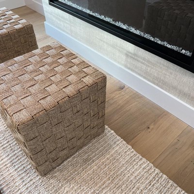 Lynwood Checkerboard Woven Cube - Threshold™ Designed With Studio Mcgee ...