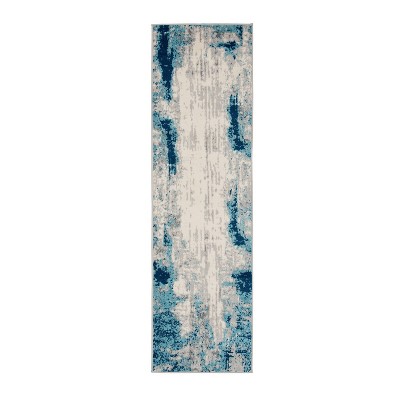 World Rug Gallery Bohemian Vague Modern Area Rug - Blue 2' X 7' : Target