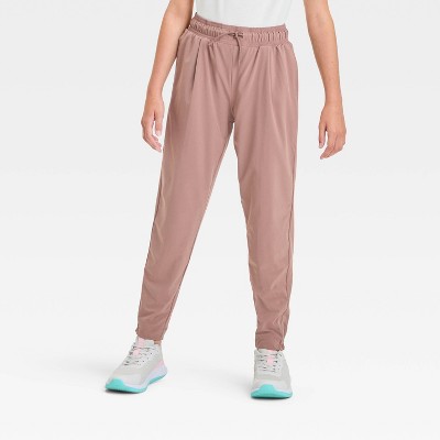Girls' Winter Woven Jogger Pants - All In Motion™ Brown L : Target