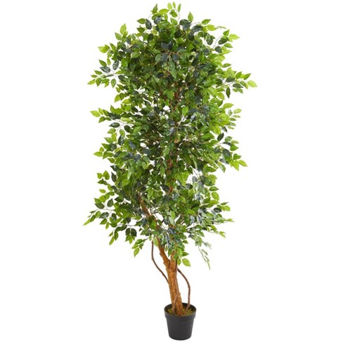 Nearly Natural 6’ Elegant Ficus Artificial Tree : Target