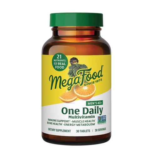 Megafood Mens Multivitamin, Multivitamin For Men 40+ Immune Support ...