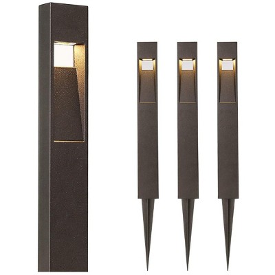 C Cattleya 16in 3w Low Voltage Black Aluminum Led Outdoor Landscape ...