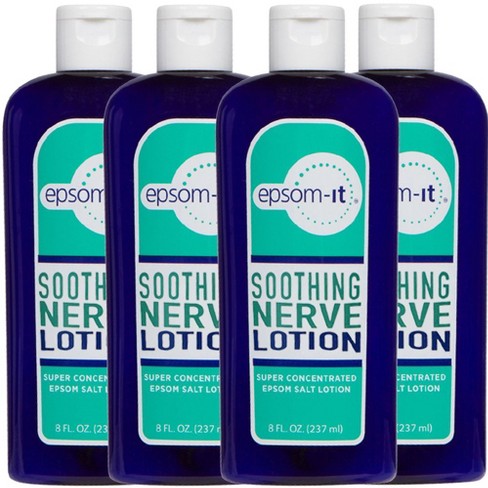 Epsom-it Soothing Nerve Lotion Bottle - 8 Oz - 4pk : Target