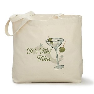 Personalization Mall It's Tini Time Canvas Tote Bag : Target