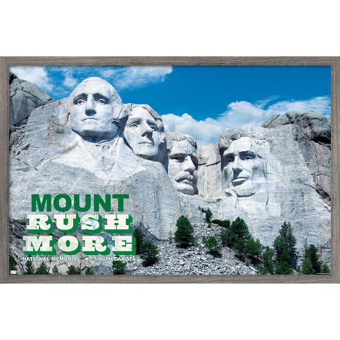 Trends International Mount Rushmore Framed Wall Poster Prints : Target