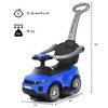 Costway 3 In 1 Ride On Push Car Toddler Stroller Sliding Car W/music ...