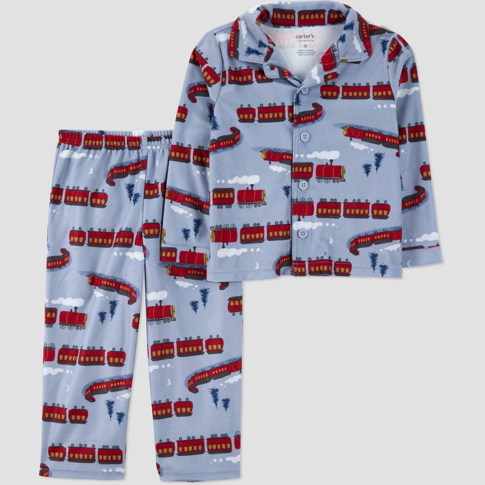 Carter's Just One You® Toddler Boys' 2pc Christmas Trains Coat Long ...